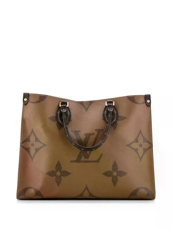 LOUIS VUITTON Onthego Reverse Monogram Giant Mm Tote Bag - Brown