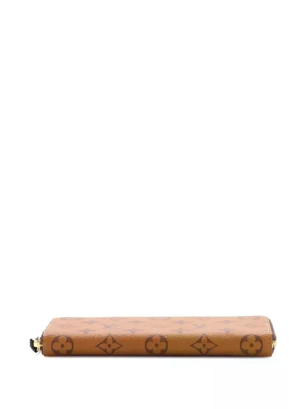 LOUIS VUITTON Clemence Wallet Reverse Monogram Canvas Small Wallets - Brown