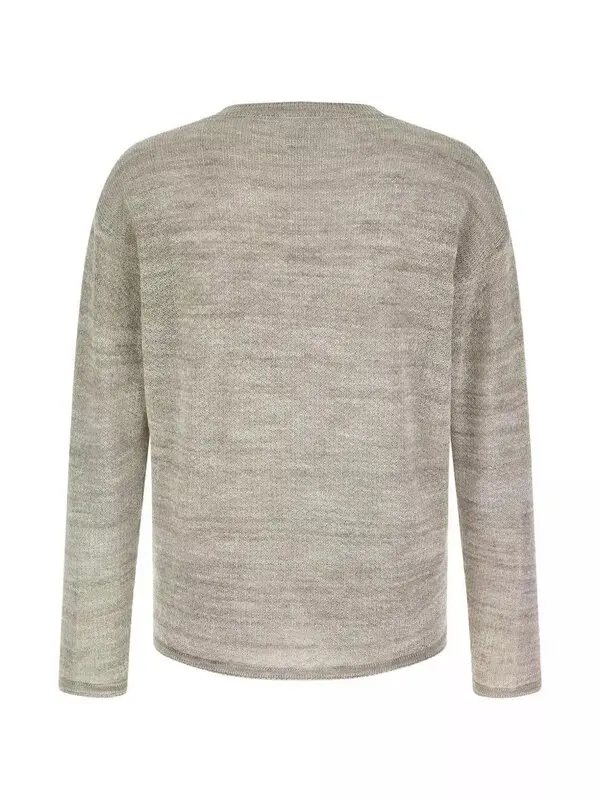 ROBERTO COLLINA Mouliné Knit Sweater - Grey