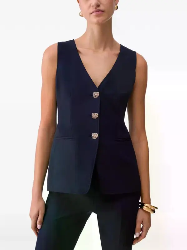 Liu Jo V-neck Waistcoat - Blue