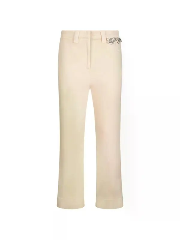 Liu Jo Mid-rise Cropped Trousers - Neutrals