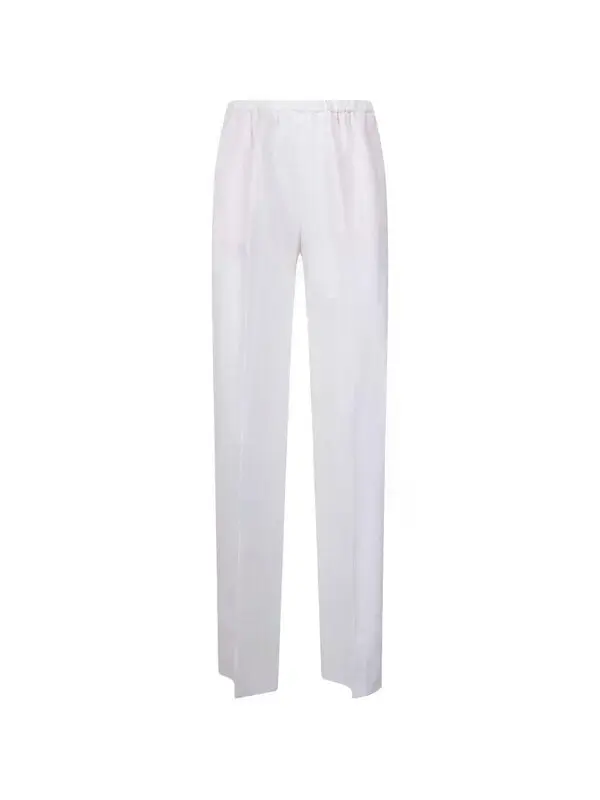 FORTE_FORTE Elasticated Trousers - White