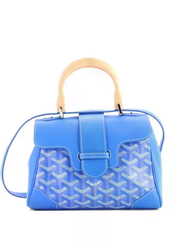 Goyard Saigon Top Handle Mini Shoulder Bag - Blue