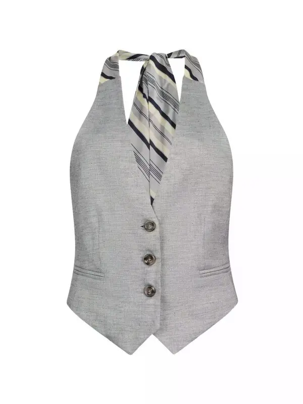 Liu Jo V-neck Waistcoat - Grey