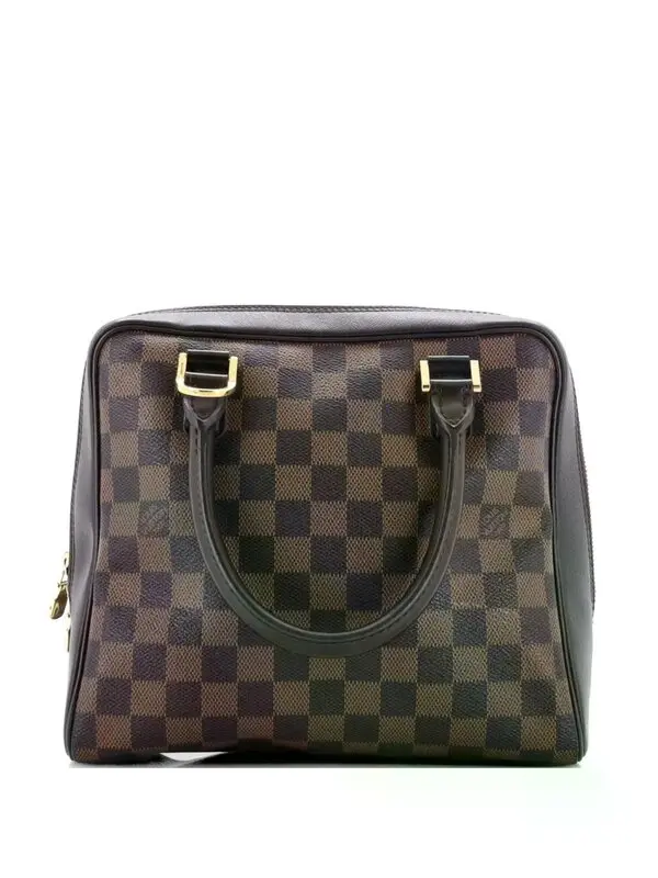 LOUIS VUITTON Brera Handbag Damier Satchel - Brown