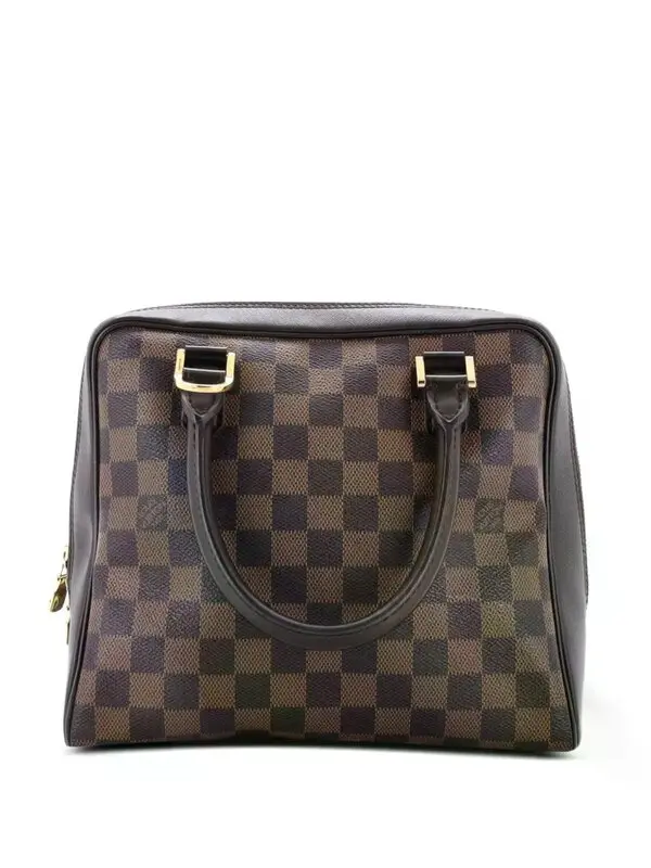 LOUIS VUITTON Brera Handbag Damier Satchel - Brown