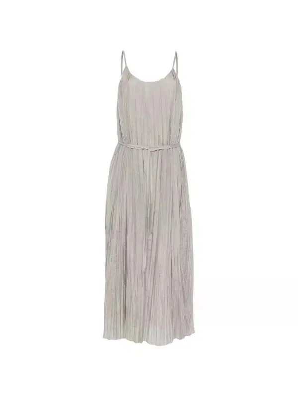 DANIELE FIESOLI Plissé Maxi Dress - Grey