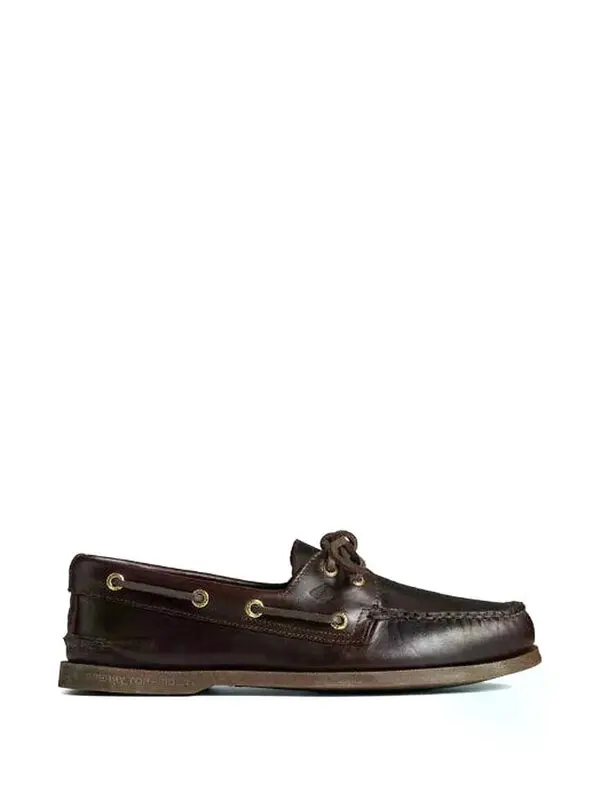 Sperry Soft Leather Boat Shoes - Brown