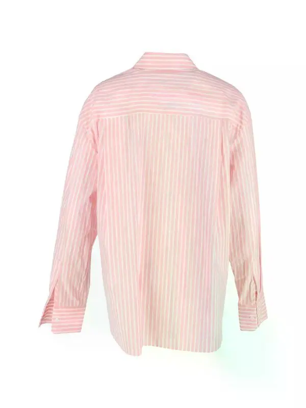 THE FRANKIE SHOP Striped Poplin Shirt - Pink