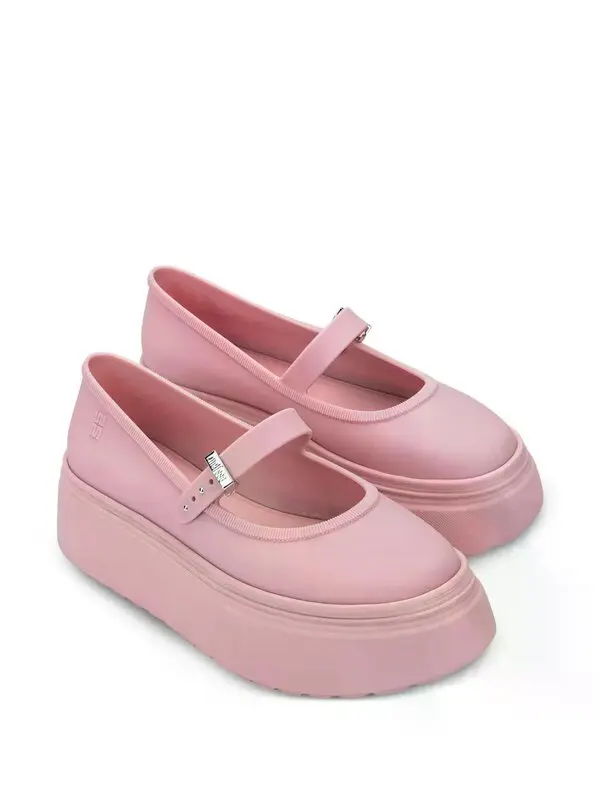 Melissa Soft Ballerina Platform Flats - Pink