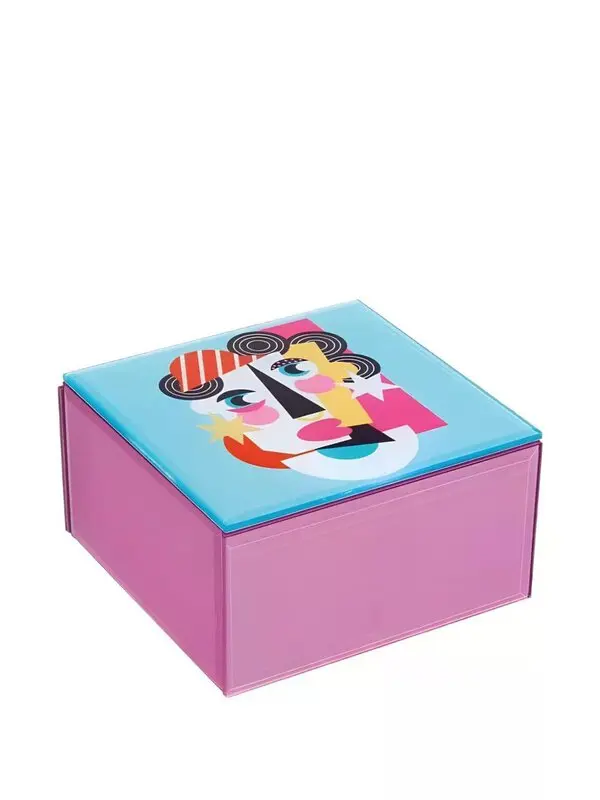 L'OCA NERA Printed Jewellery Box - Pink