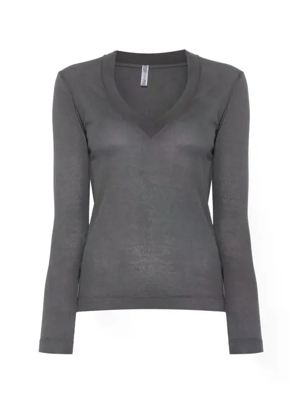 DANIELE FIESOLI Ribbed V-neck T-shirt