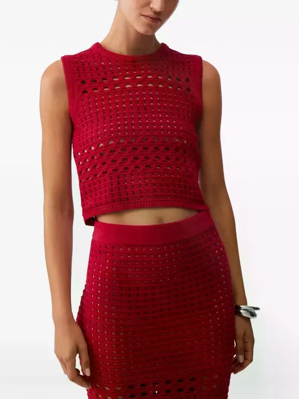 Liu Jo Crochet Round-neck Sweater