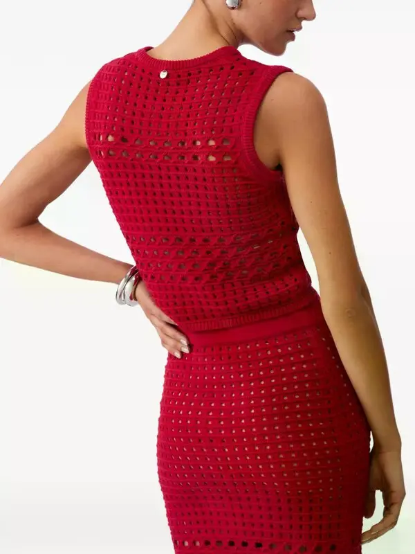 Liu Jo Crochet Round-neck Sweater