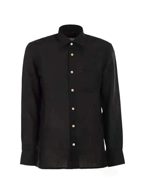 Kiton Linen Shirt - Black