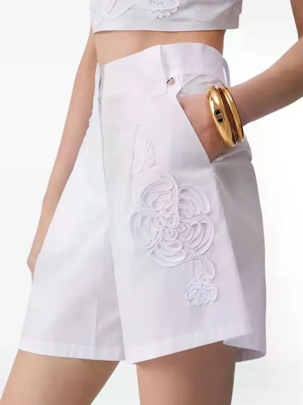 Liu Jo Embroidery Poplin Shorts