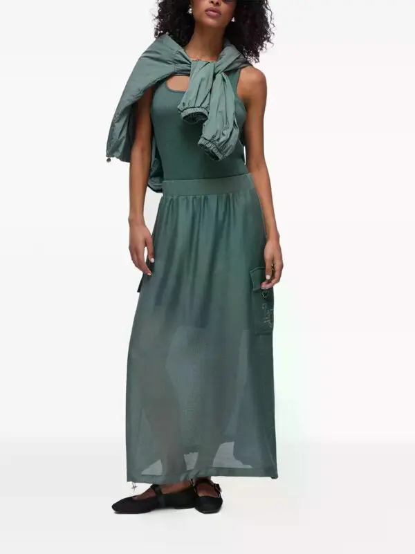 Liu Jo Patch-pocket Maxi Skirt - Green