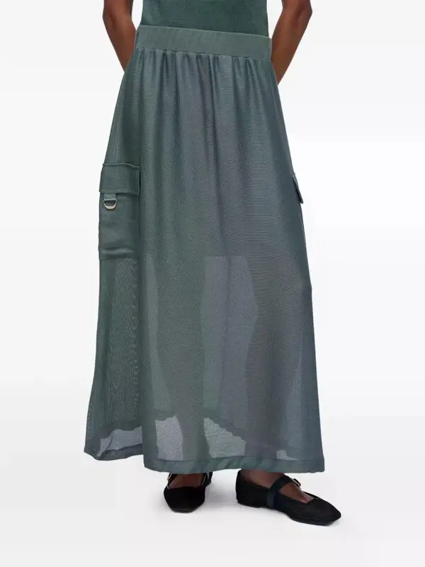Liu Jo Patch-pocket Maxi Skirt - Green