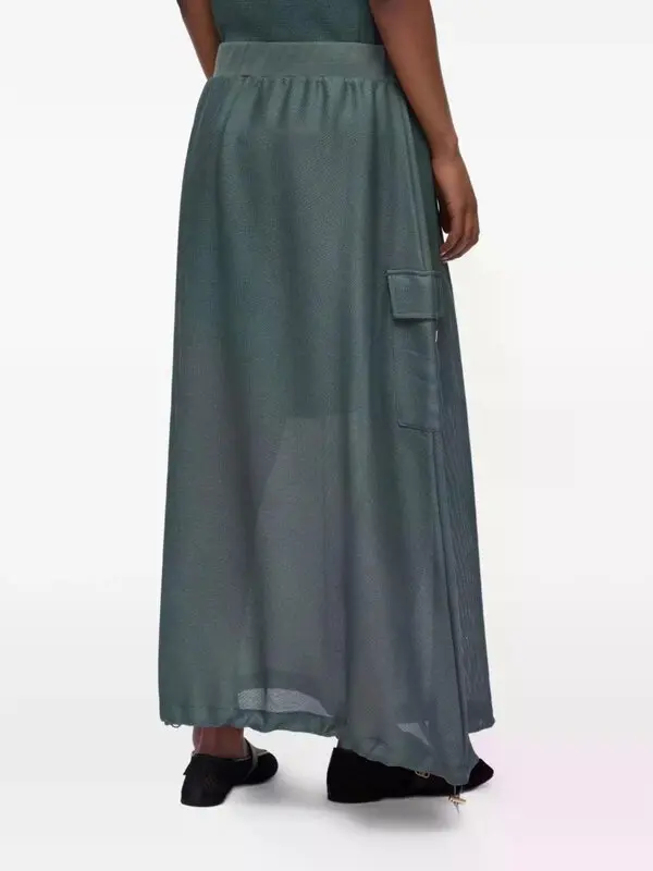 Liu Jo Patch-pocket Maxi Skirt - Green