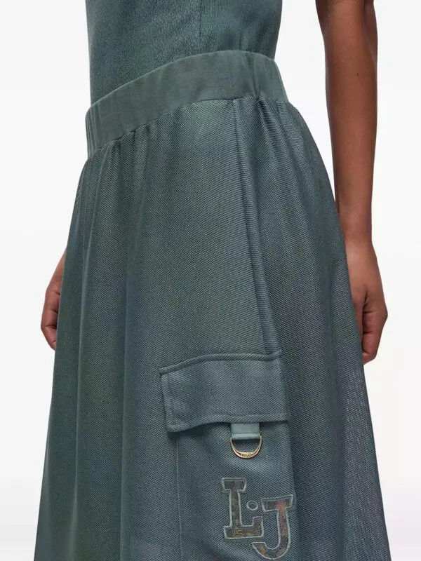 Liu Jo Patch-pocket Maxi Skirt - Green