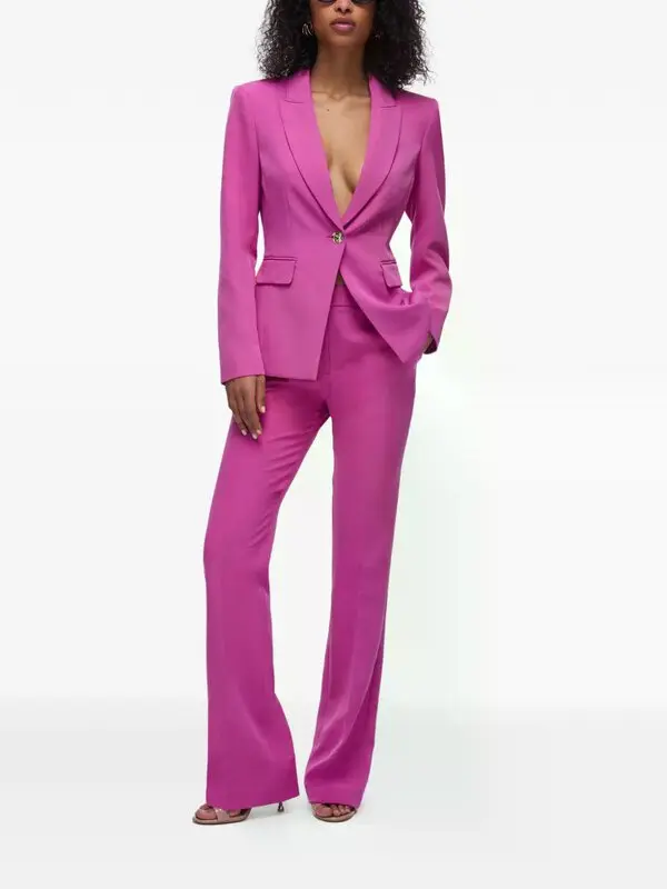 Liu Jo Single-breasted Peak Lapel Blazer - Pink