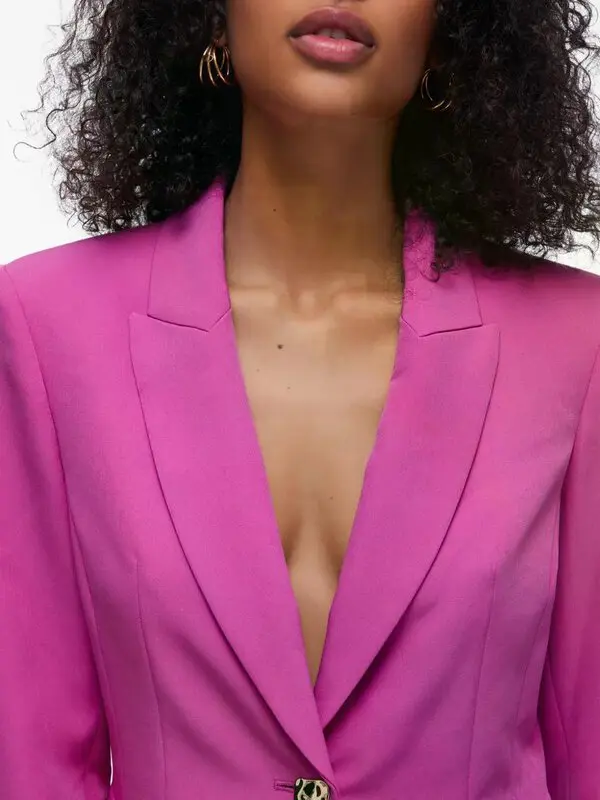 Liu Jo Single-breasted Peak Lapel Blazer - Pink