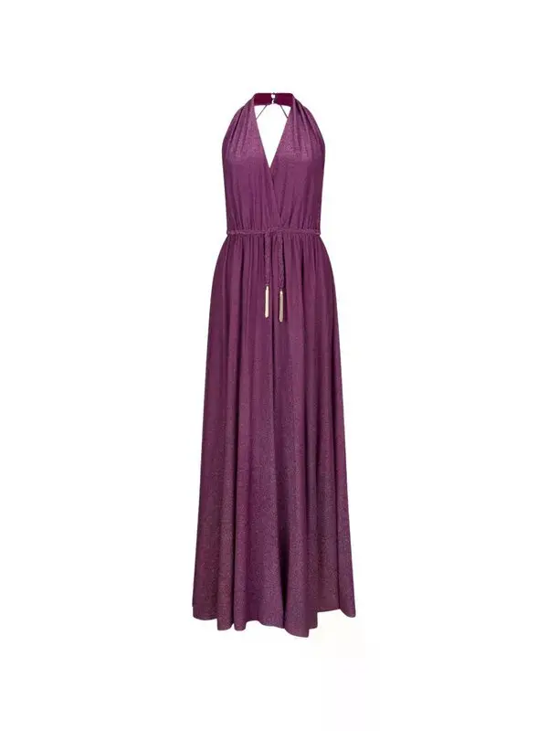 Liu Jo Halterneck Maxi Dress - Purple