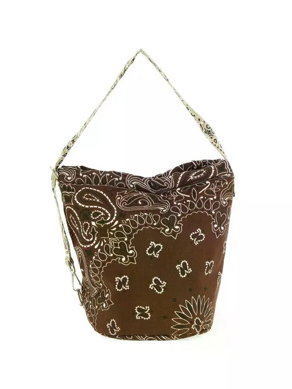 CALL IT BY YOUR NAME Seau Bandana-print Bucket Bag - Brown