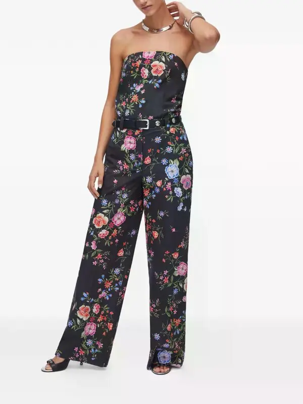 Liu Jo Straight-leg Floral Trousers