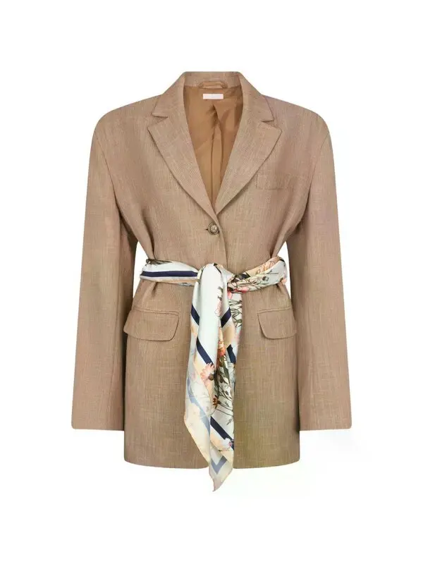 Liu Jo Scarf Blazer - Neutrals
