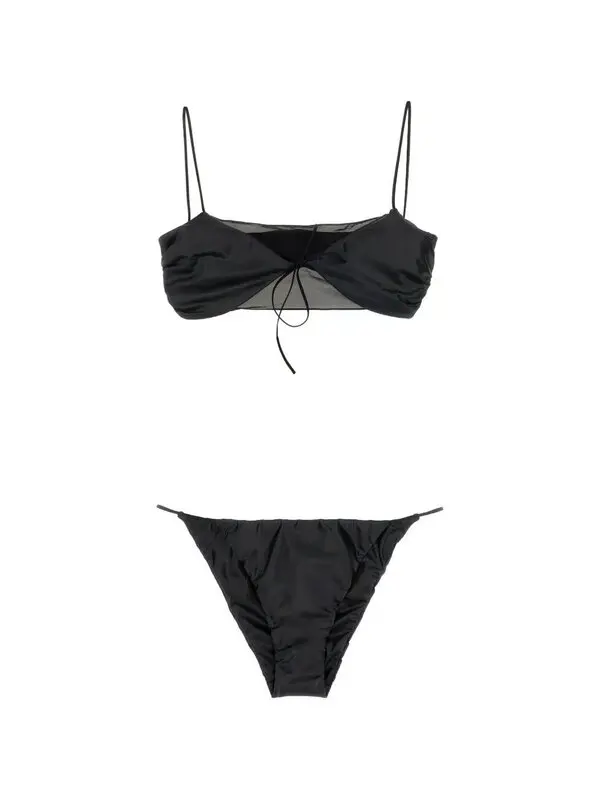 ALIS Mesh Bow Bikini - Black