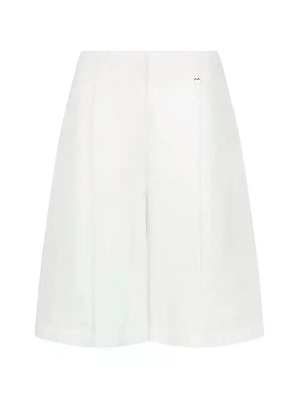 Liu Jo Poplin Bermuda Shorts - White