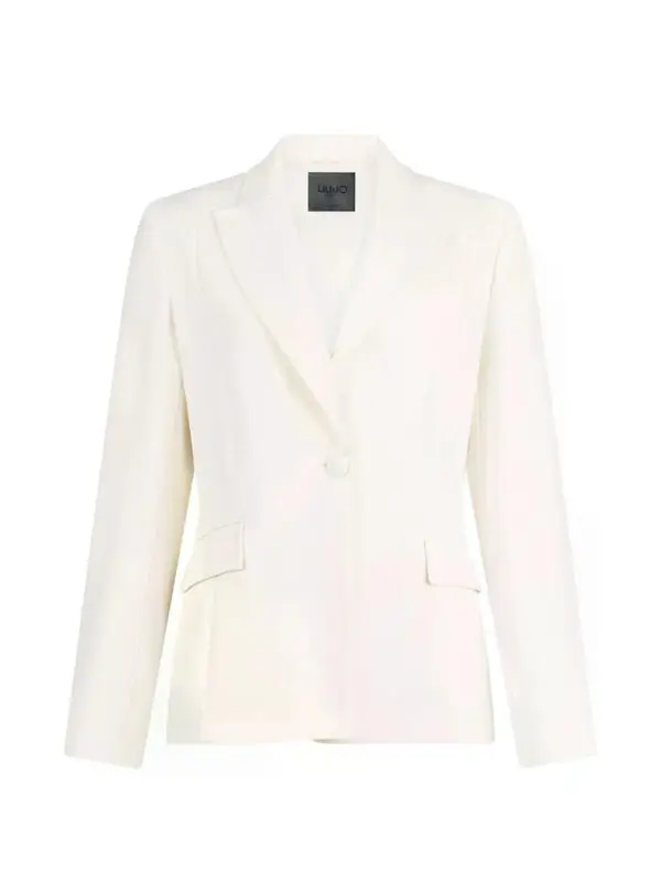 Liu Jo Single-breasted Blazer With Flap Pockets - Neutrals