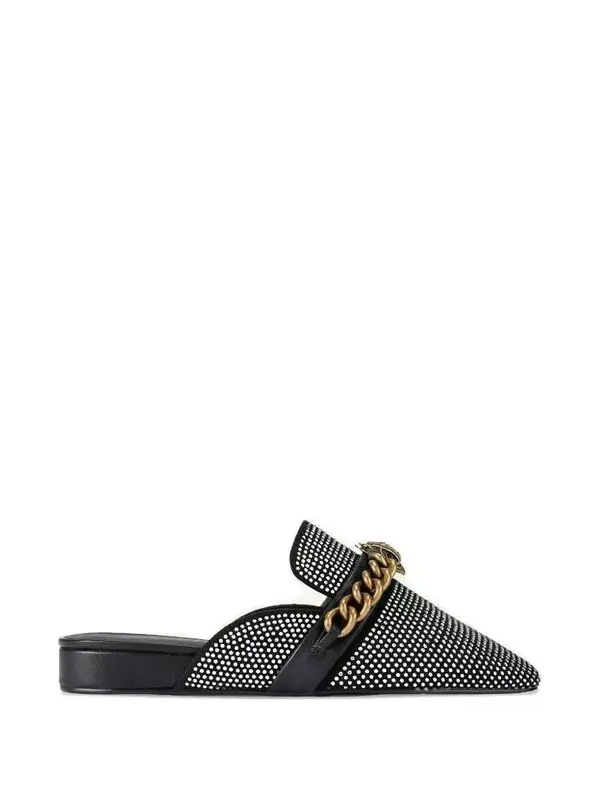Kurt Geiger Chelsea Chain-embellished Mules - Black