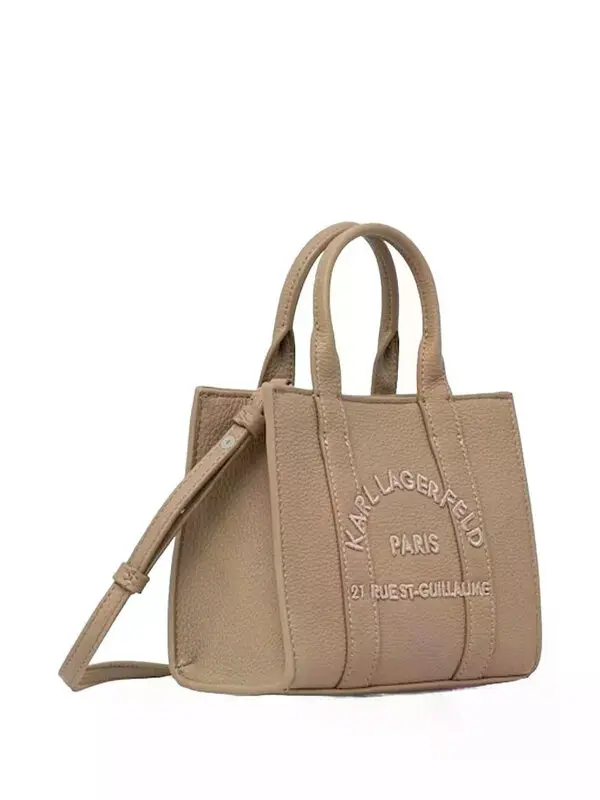Karl Lagerfeld Rue St-guillaume Mini Tote Bag - Neutrals