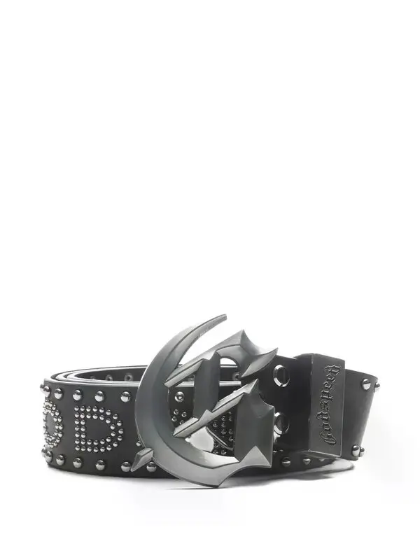 GODSPEED Forged Gs Studded Belt - Black