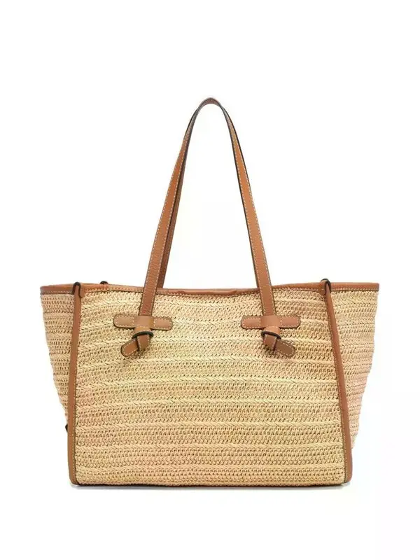 GIANNI CHIARINI Knot Detail Tote Bag - Neutrals
