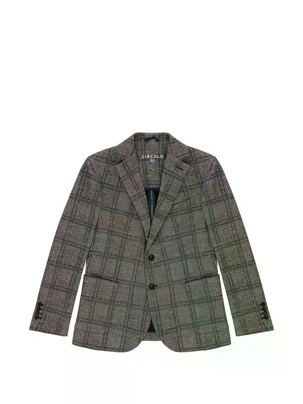 CIRCOLO 1901 Checked Blazer - Brown
