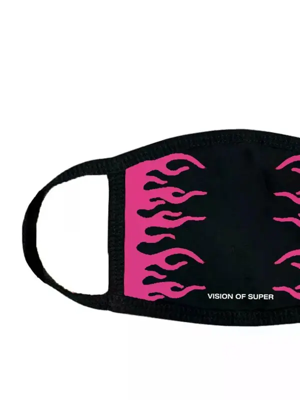 VISION OF SUPER Flames Logo Face Mask