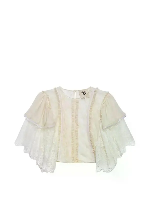 ANIYE BY Ruffled Lace Blouse