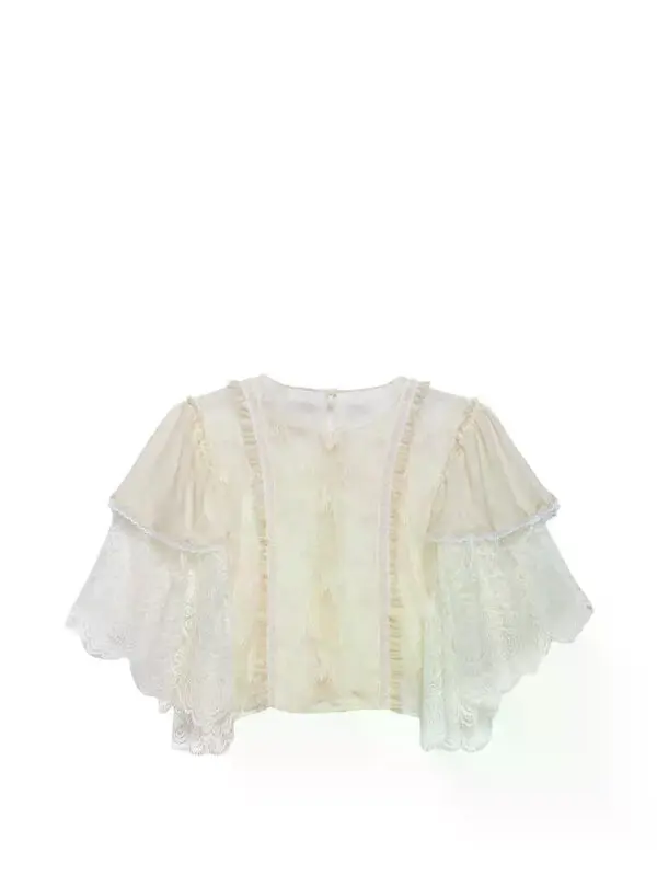 ANIYE BY Ruffled Lace Blouse