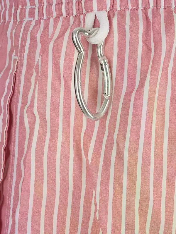 Fedeli Striped Swim Shorts - Pink