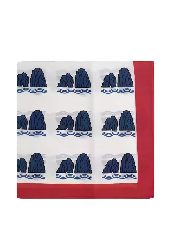 OTTOTREDICI Patterned Pocket Square