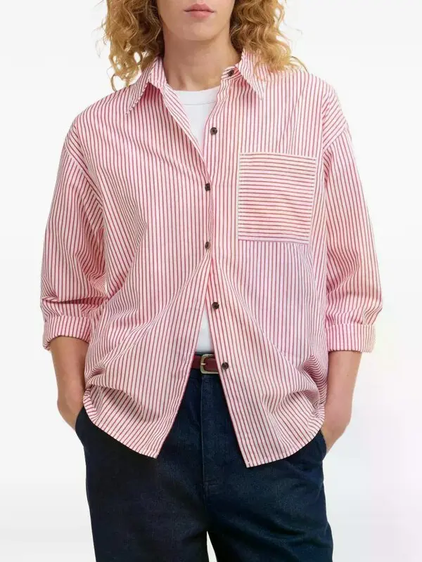 Barbour Polly Striped Shirt - White