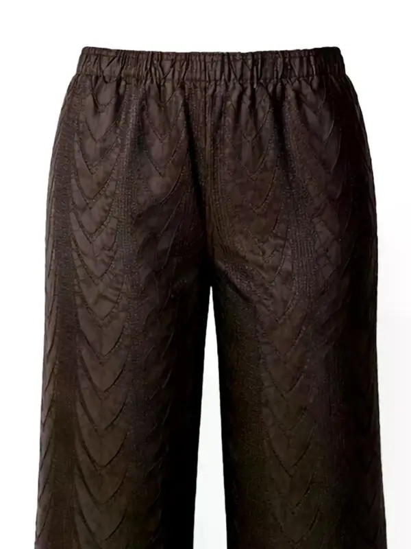 MEIMEIJ Patterned Trousers - Brown