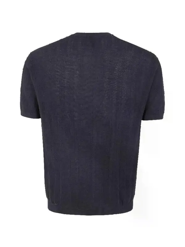 Emporio Armani Ribbed-textured T-shirt