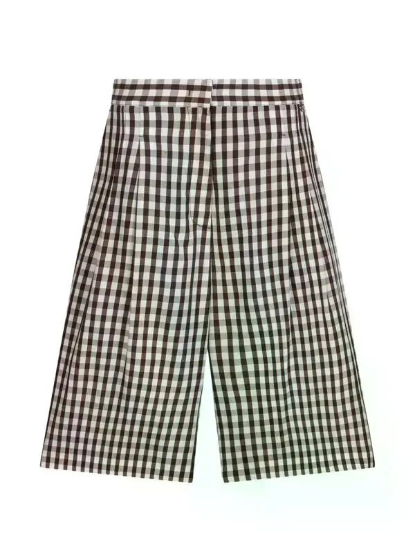 Liu Jo Gingham Bermuda Shorts - Brown