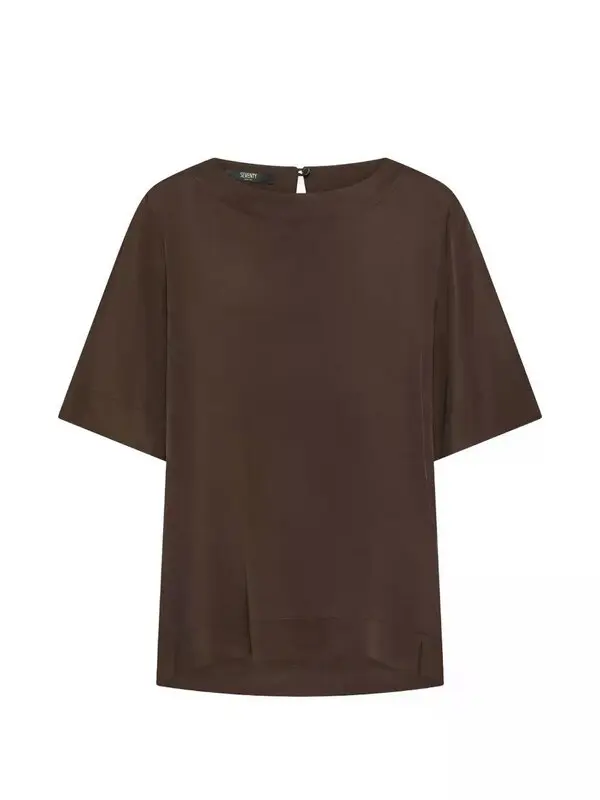 Seventy Crewneck Half-sleeved T-shirt - Brown