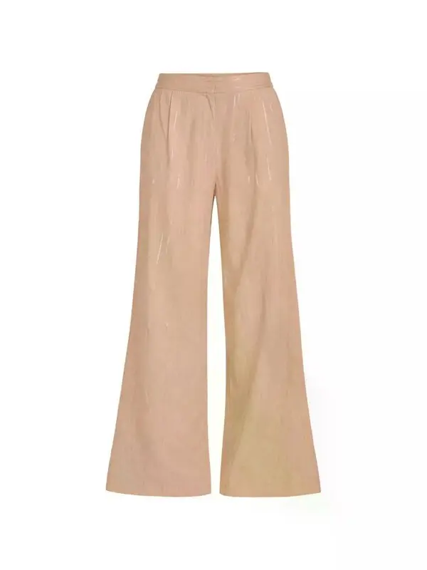 MEIMEIJ Pinstriped Flared Trousers - Neutrals