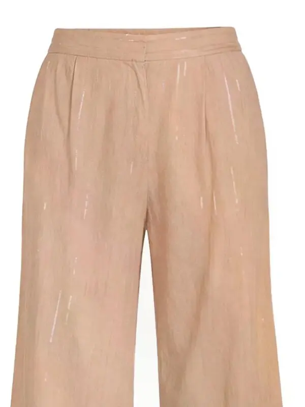 MEIMEIJ Pinstriped Flared Trousers